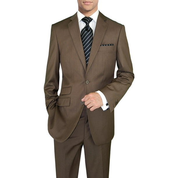 DTI BB Signature Italian Men's Wool Suit Two Button 2 Piece Ticket ...