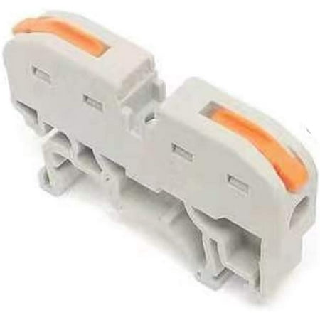 wruas 50PCS Rail Type Quick Connect Terminal Block Press Type Connector ...