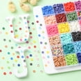 24 Style Handmade Polymer Clay Beads Disc/Flat Round Heishi Mixed Color ...