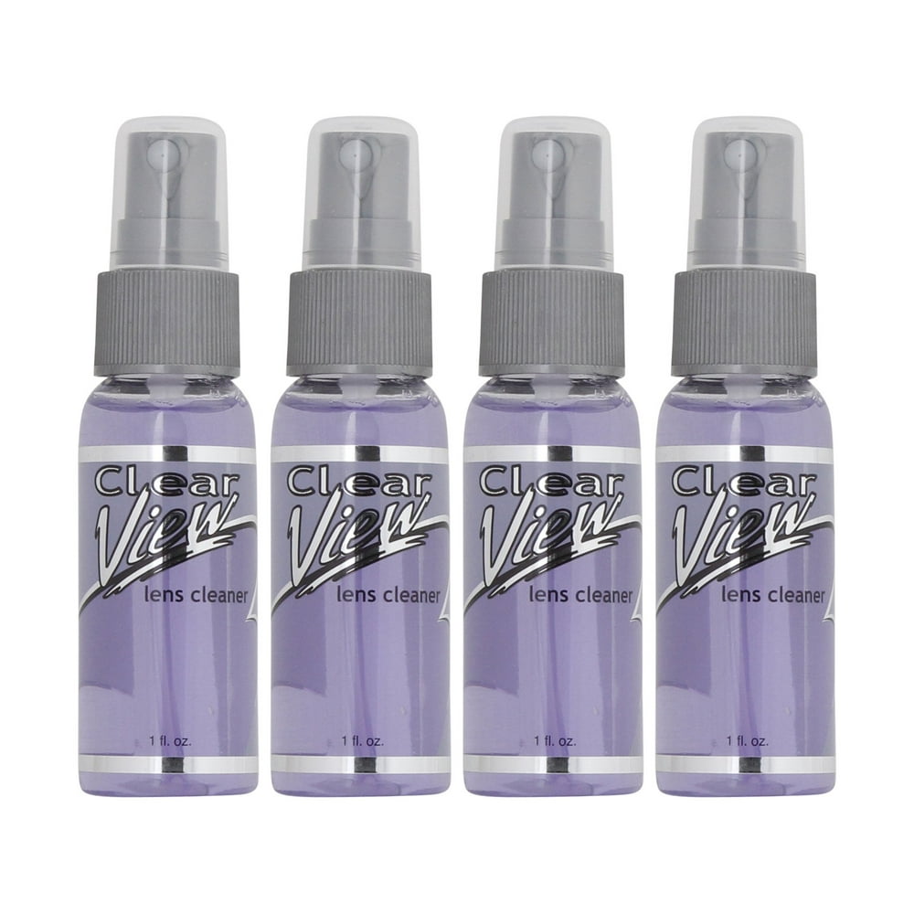 Eyeglass Lens Cleaner Spray | 4 Pack of 1oz Clear View Glasses Cleaning ... Eyeglass Lens Cleaner Spray | 4 Pack of 1oz Clear View Glasses Cleaning ...