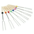 Extendable Marshmallow Roasting Sticks - Set of 8 Telescoping Skewers & Hot Dog Forks with ...