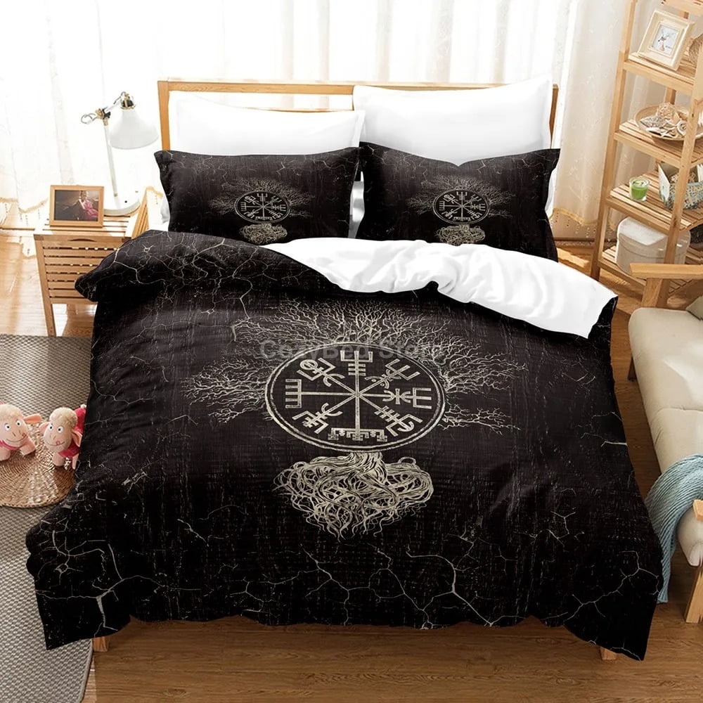 Click here for Yingd Black Gold Clock Tree Bedding Set Duvet Cove... prices