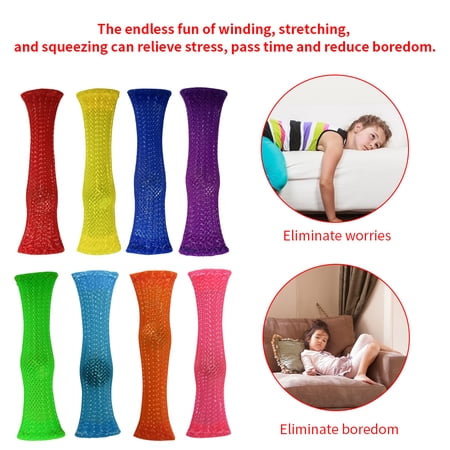 Stress Relieve Tube Toy Nylon Braided Fidget Ball Fidget Ball ; Stress ...
