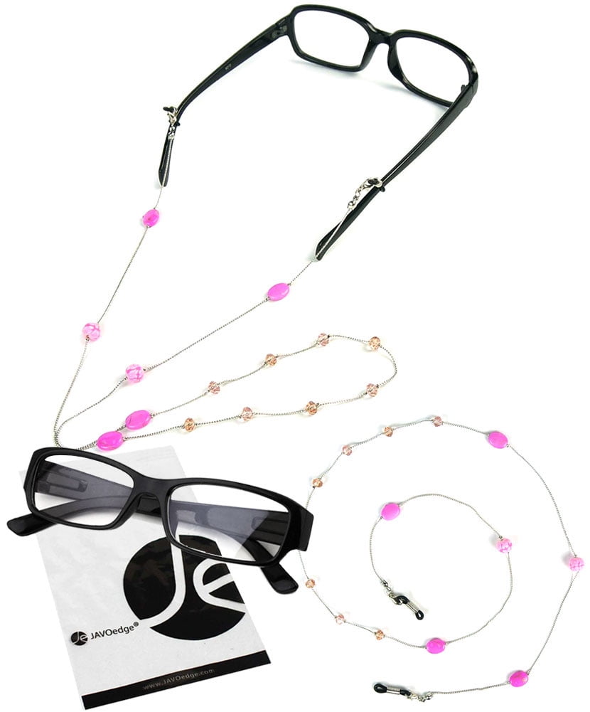 JAVOedge (2 PACK - Pink) Eyeglass Chain Decorative or Sunglasses Cord ...