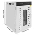 Food Dehydrator, Fruit Dryer, Vegetable Dehydrator, 20 Layers Large ...