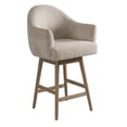 Jaxon Solid Wood Upholstered 26" Counter Height Swivel Barstool with ...
