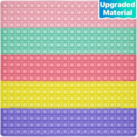 ZHENGBOS 400 Bubbles Jumbo Pop It, Giant Fidget Sensory Toy, Huge ...