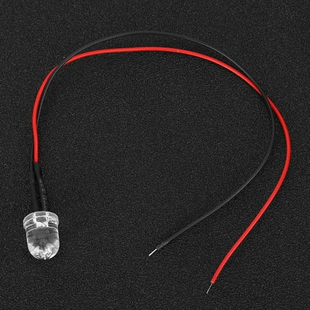 LED Light, Wired LED Diode, 12V Assorted LED DIY Parts Round Head ...