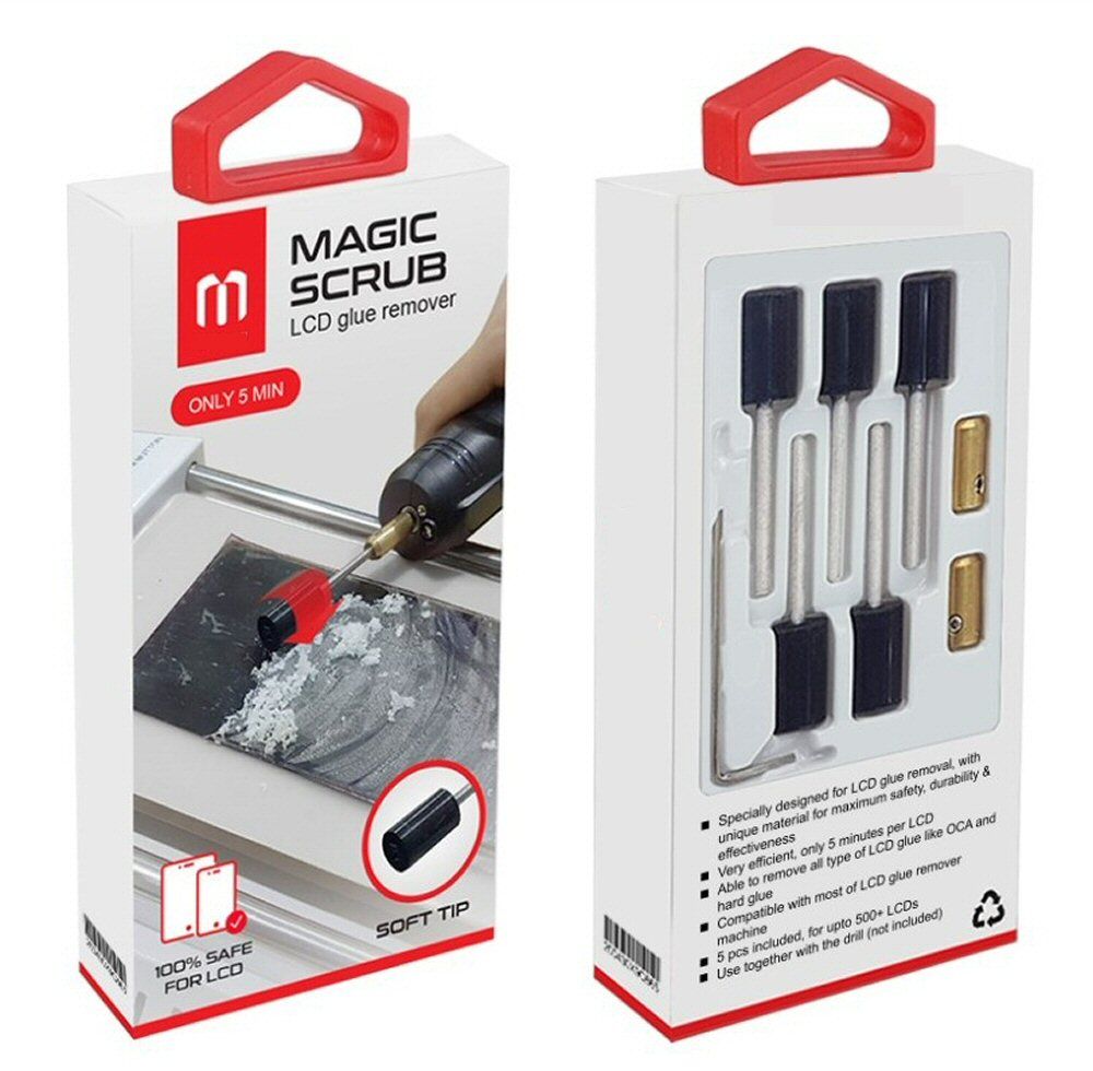 Magic Scrub LCD OCA Glue Remover Drill Bit Set - Walmart.com