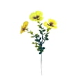 Artificial Purple Yellow White Plastic Fake Flowers - Lifelike ...