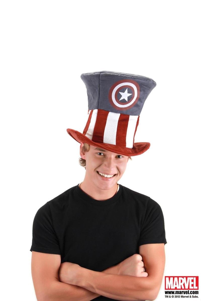 Captain America Adult Costume Top Hat, One Size - Walmart.com