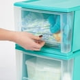 Iris Usa 7qt 1 75gal Plastic Stacking Drawer White