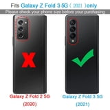 Galaxy Z Fold 3 5G Case(2021), Allytech Wallet Case Zipper PU Leather ...