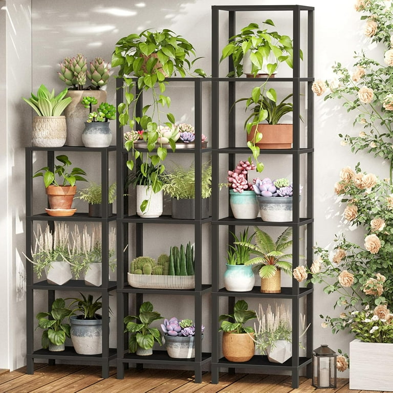 Bookshelf 5 Tier Tall Book Shelf Narrow Bookcase for Small Space DIY Stackable Bookshelf for Living Room Office Study Entryway Industrial Black Walmart