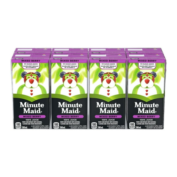 Minute Maid Apple Juice Boxes Perfect for On-The-Go, 8x200ml, 1.6L/56.4 ...
