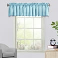 18x54 Inch Solid Color Rod Pocket Valance, Cottage Style, Light Filter ...