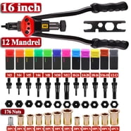 Performance Tool W2006 SAE Rivet Nut Kit Set, Riveter Tool, Rivet Nut ...