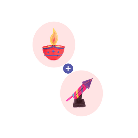 Diya + Firework Diwali Outdoor Inflatable Bundle | Walmart Canada