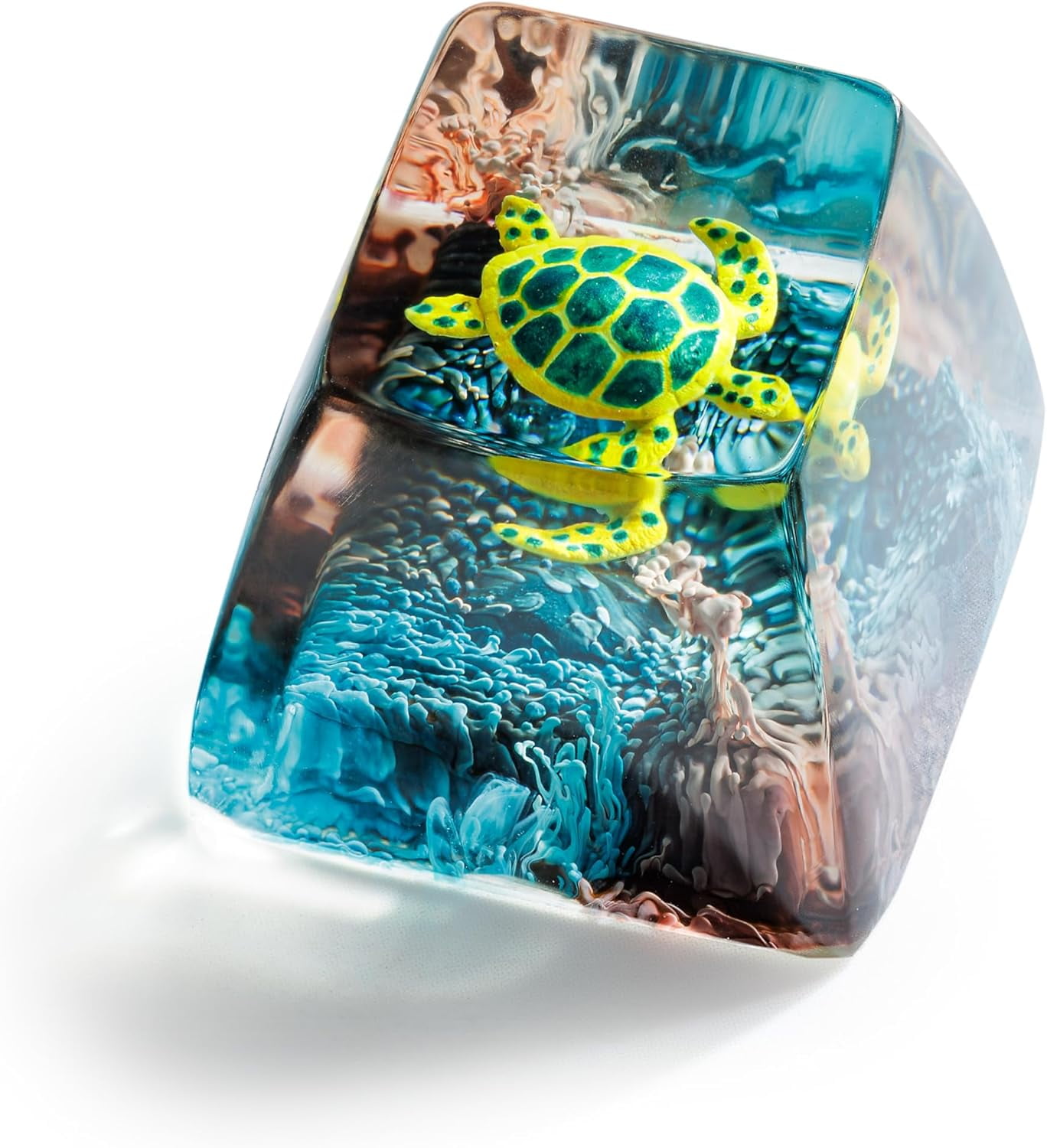 SHIQI-Turtle Resin Keyboard Keycaps: Cute Artisan Aesthetic Custom ...