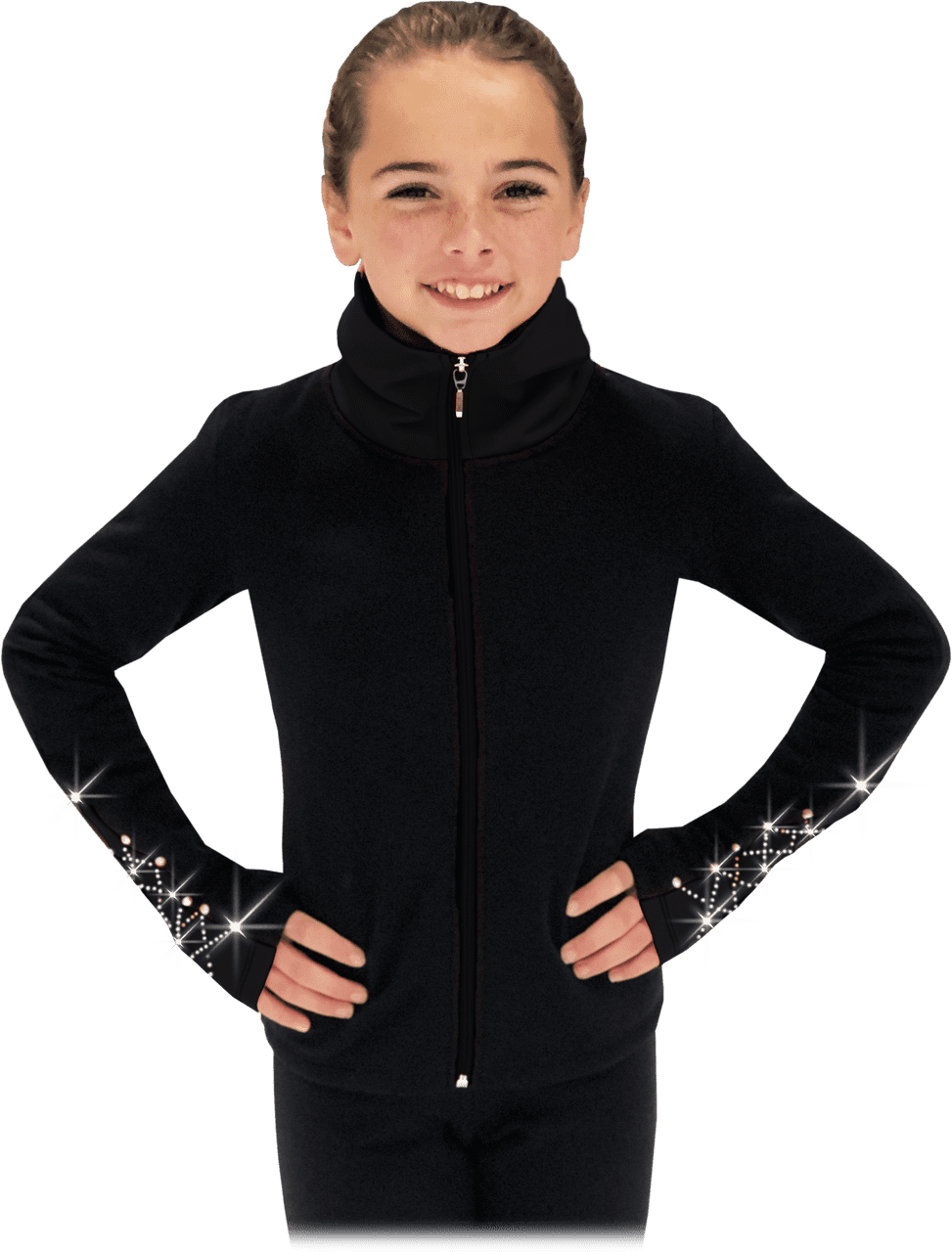 Chloe Noel JS883P Contract Elite Polartec Spiral Fleece Figure Skating ...