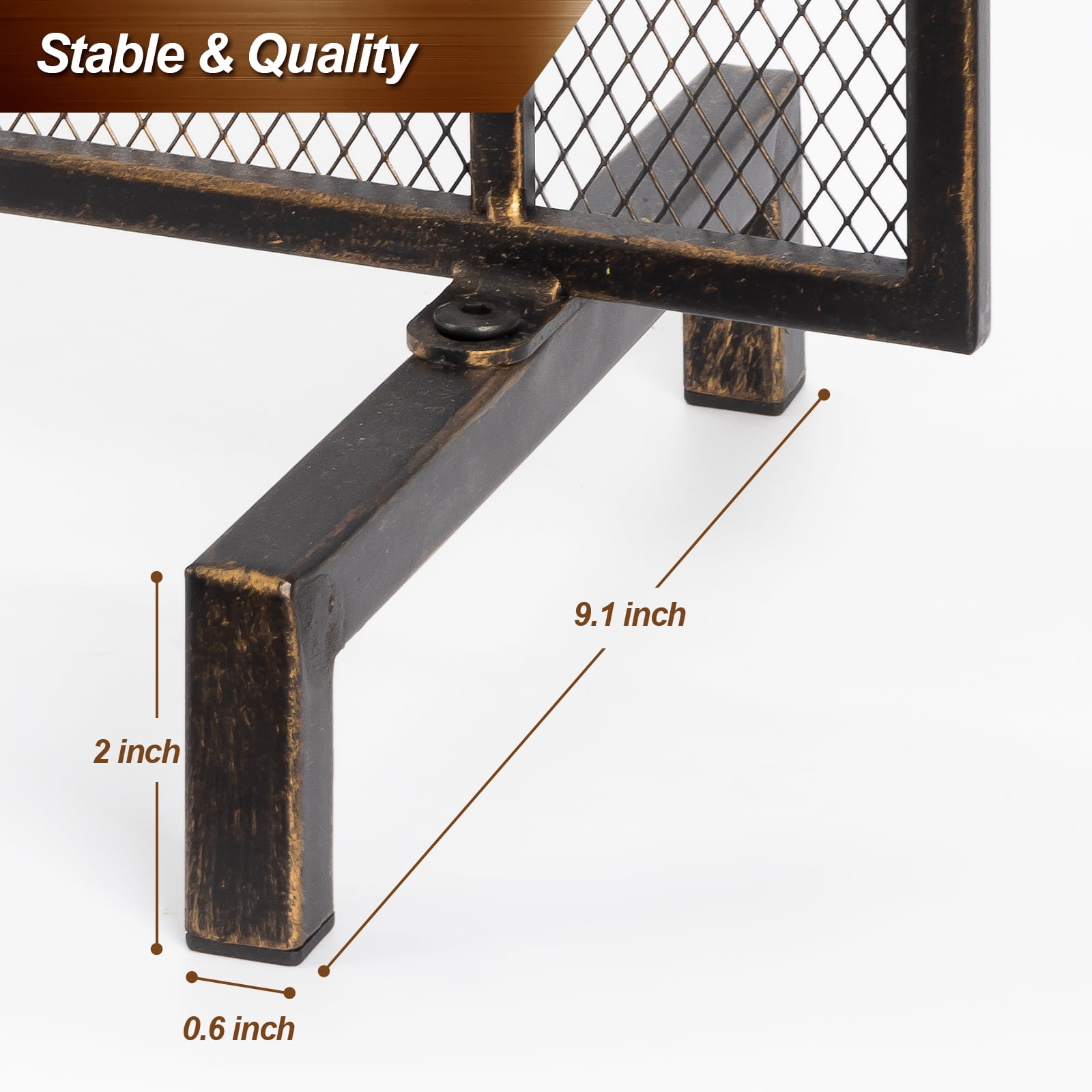 Buy Amagabeli Fireplace Screens for Wood Burning Fireplace Single Panel ...