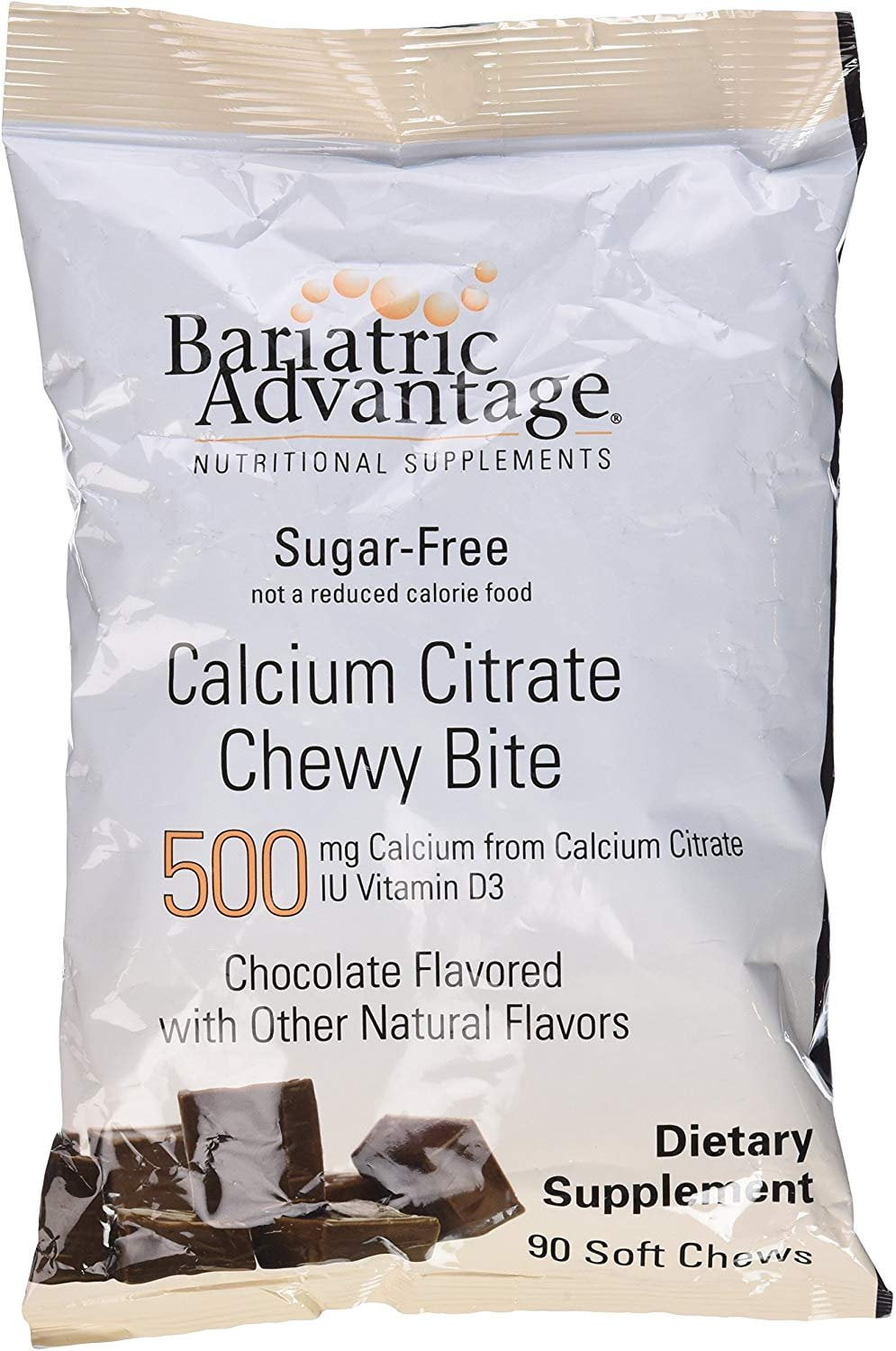 Bariatric Advantage - Calcium Citrate Chewy Bites 500mg Chocolate ...