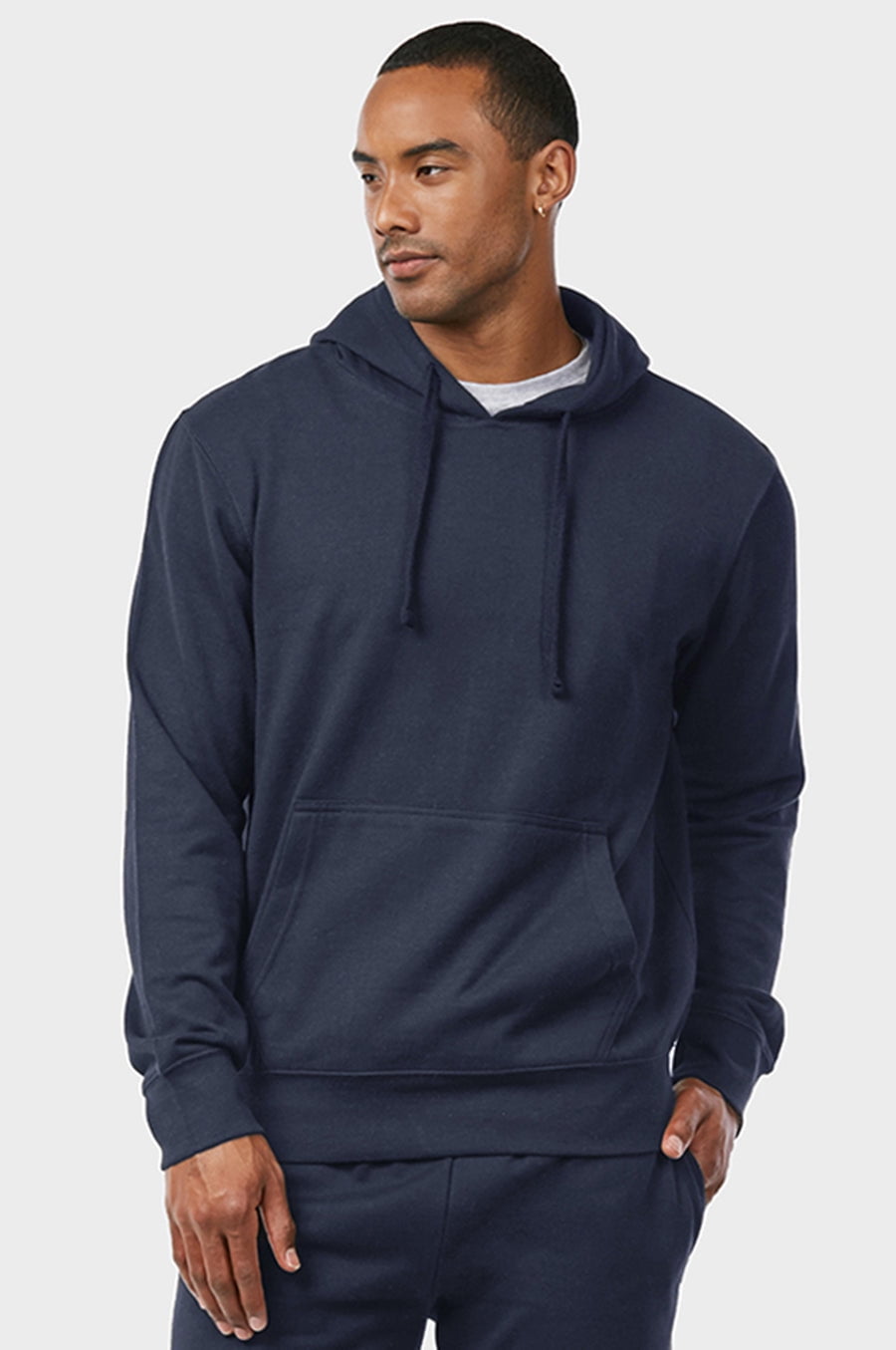 ET TU Men's Lightweight Pullover Fleece Hoodie Sweatshirt w/Side ...