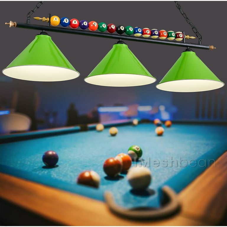 Metal Billiards Lighting Fixtures Amazon.com: Wellmet Pool Table