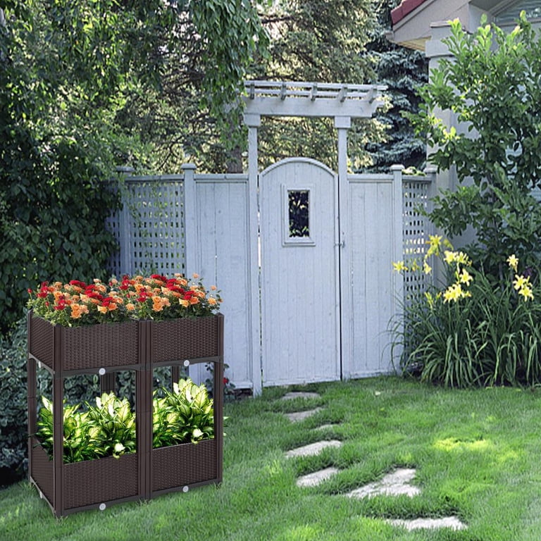 Square Garden Containers Estate Zinc Square Planters | Square