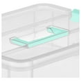 Stack and Carry 2 Layer Handle Box, Stackable Plastic Small Storage ...