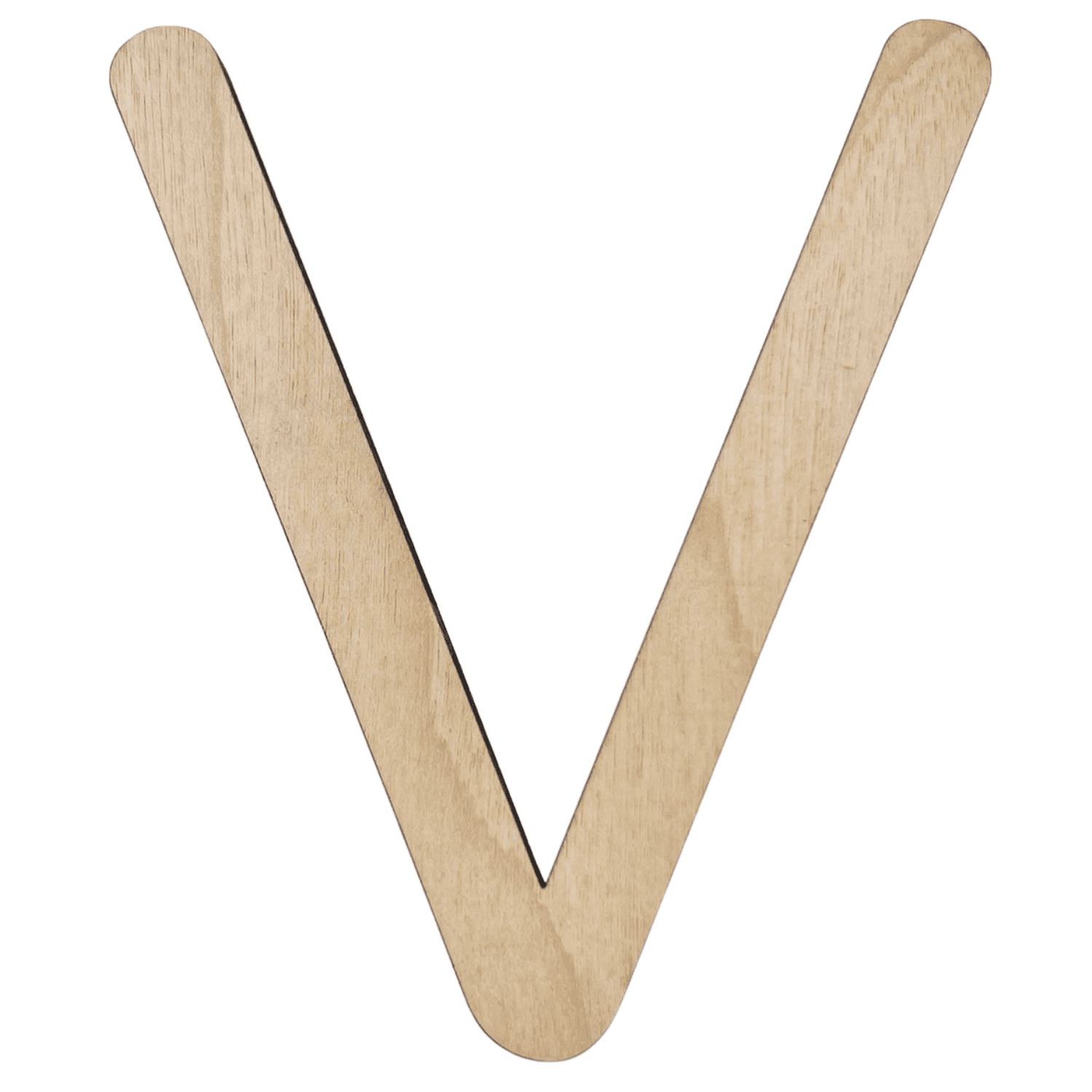 5" Tall BIRCH Wood Letter V | 1/4" Thick | Wood Craft Letter | Krafty ...