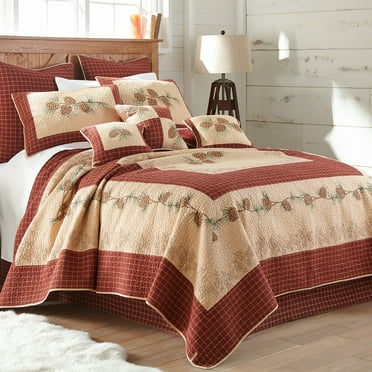 Donna Sharp Bear Creek Cotton Queen Quilt - Lodge Quilt with Bear ...