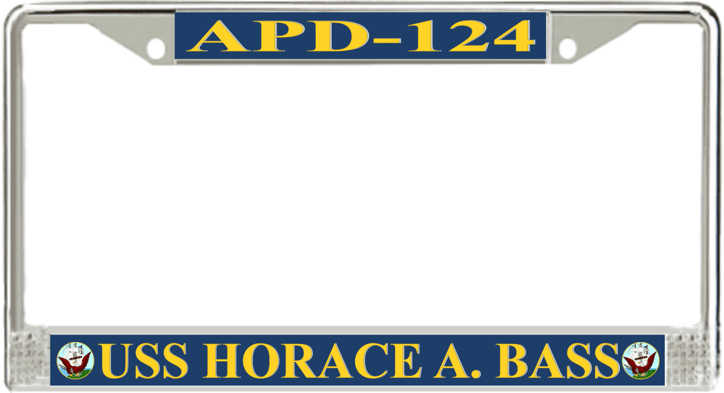 USS Horace A. Bass APD-124 License Plate Frame - Walmart.com