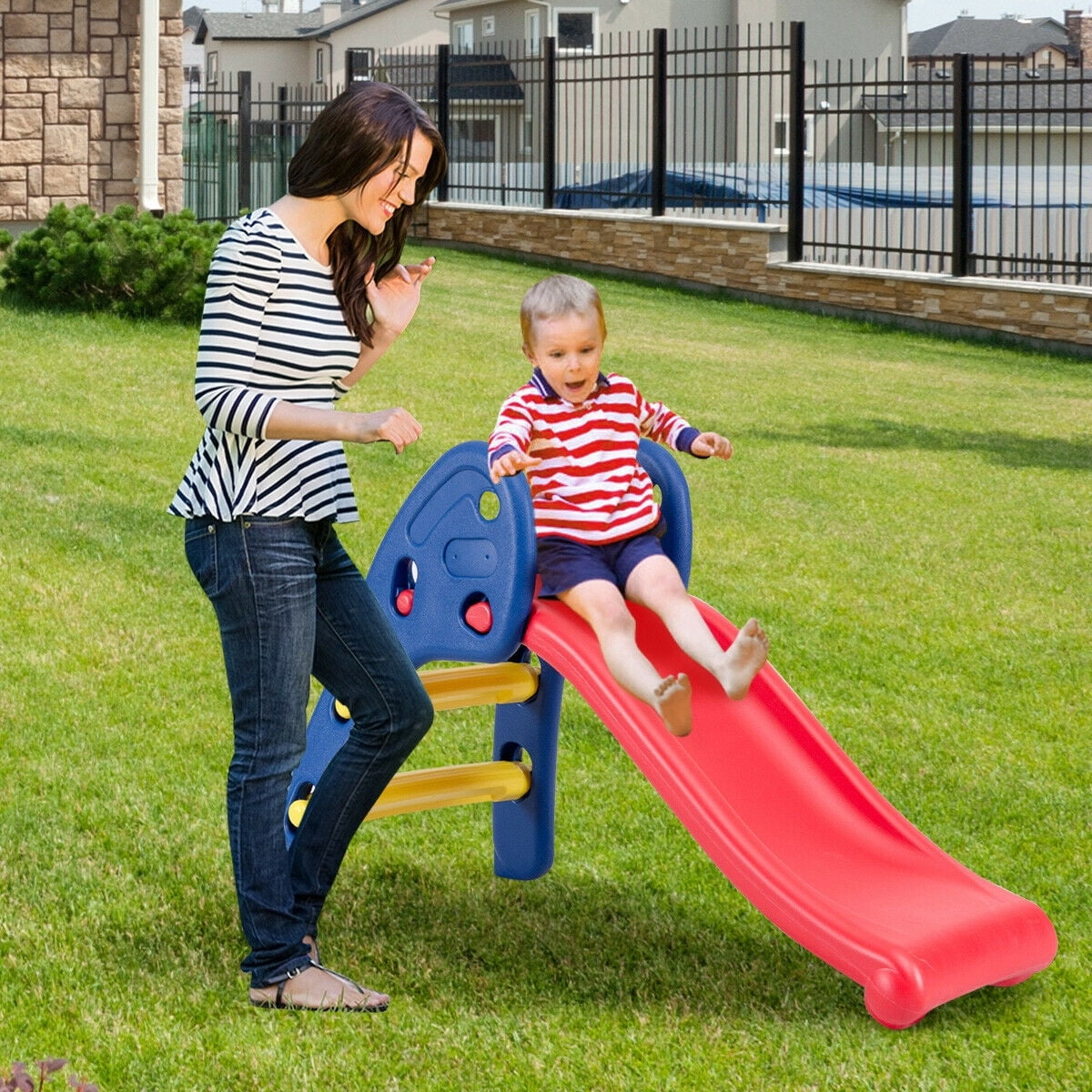2 Step Children Folding Plastic Slide - Walmart.com