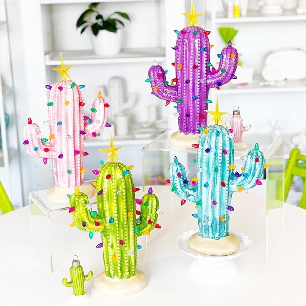 Click here for Debgfs Resin Christmas Cactus With Lights Vintage... prices