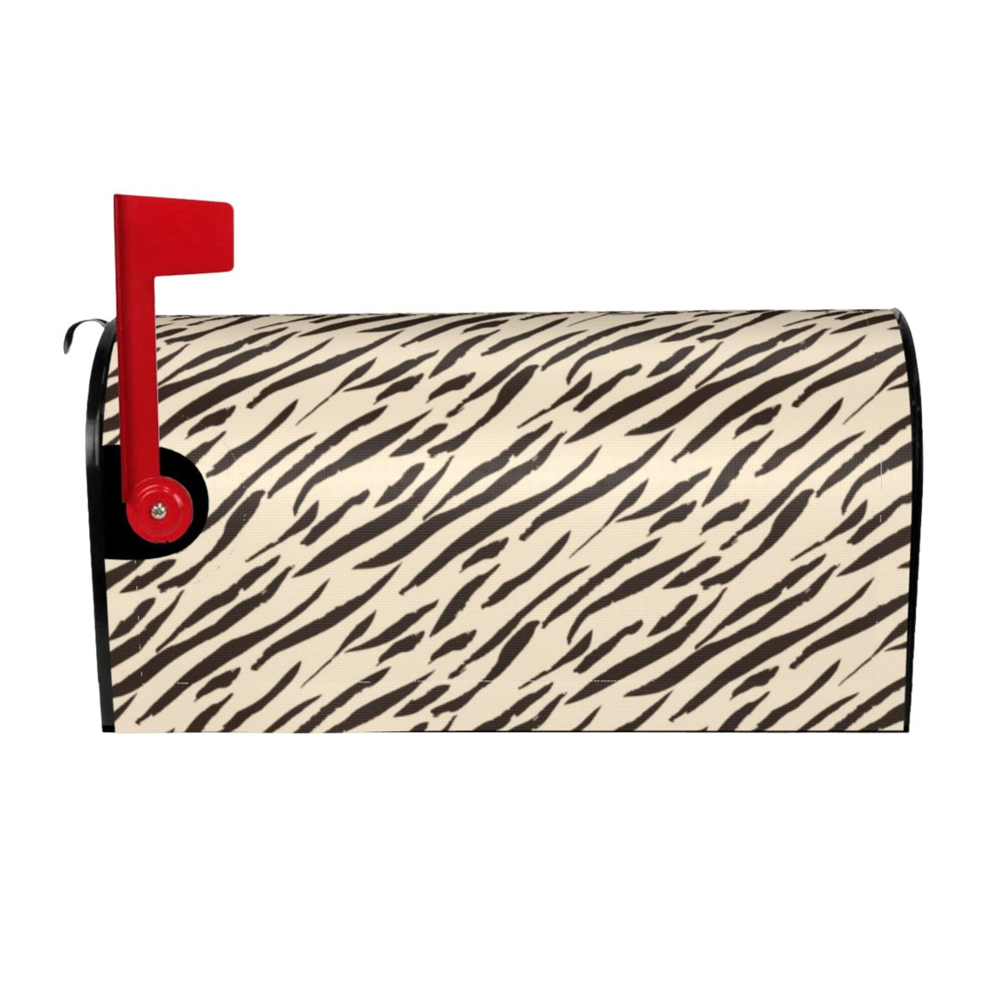 TEQUAN Modern Animal Texture Beige Magnetic Mailbox Cover, Mailbox ...