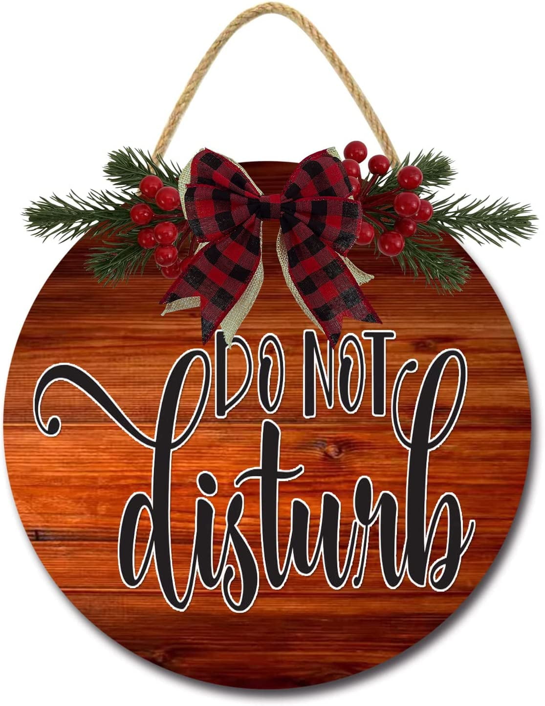 Eveokoki 11" Do Not Disturb 07 Wreaths Decor Sign Front Door, Home ...