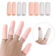 2\5pcs Soft Silicone Finger Protector Gel Tubes Little Toe Protector ...
