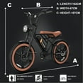 COLORWAY 750W Electric Bike for Adults,20X4.0 Fat Tire Off-Road E bike ...