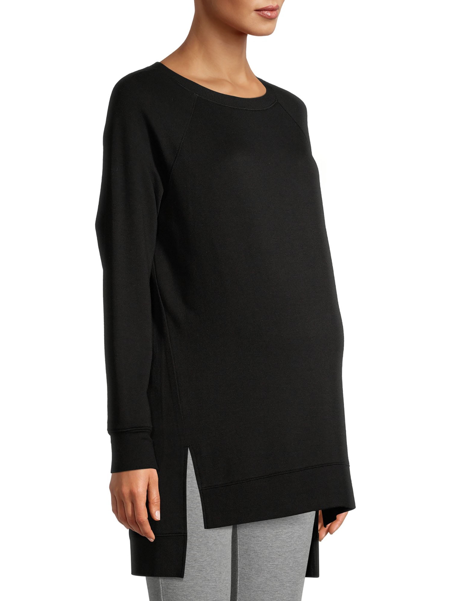 Time and Tru Women’s Maternity Long Sleeve Tunic Top - Walmart.com