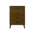 Castle Place Rustic 4 Drawer Wooden Dresser, Brown - Walmart.com