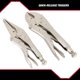 Hyper Tough 2-Piece Locking Plier Set with 6-1/2-Inch Long Nose and 7 ...