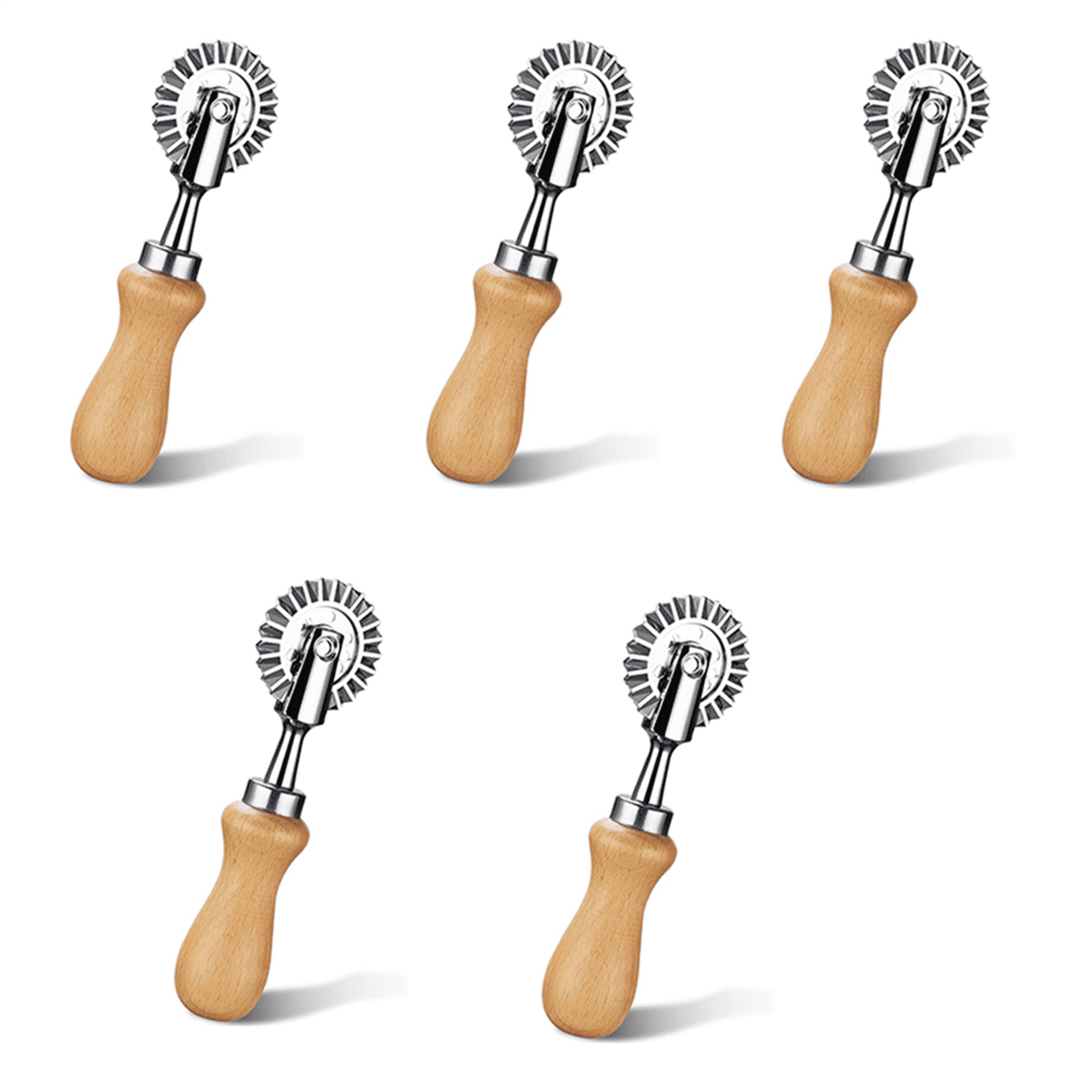 Click here for Unbranded 5x Pastry Wheel Cutter - Pasta Cutter Wh... prices