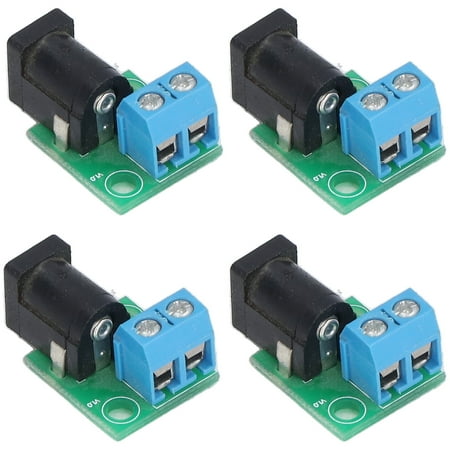 DC Connector Board, Conductivity 4Pcs 5.5x2.1mm Adapter Less Resistance ...