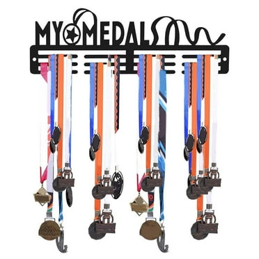 Medals Display Hanger Holder, Medal Storage Rack, Wall Mounted Metal ...