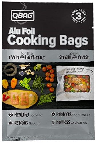 QBAG Set of 3 Large Oven BBQ Cooking Bags - 2-in-1 Steam and Roast ...