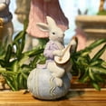 Easter Decorations for Home European Easter Resin Color Sequin Rabbit ...