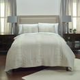 Rizzy Home Adela Ivory Quilt 106" x 92" - Walmart.com