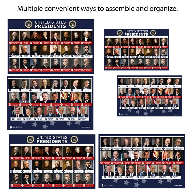 Usa Presidents Of The United States Of America Poster New Chart