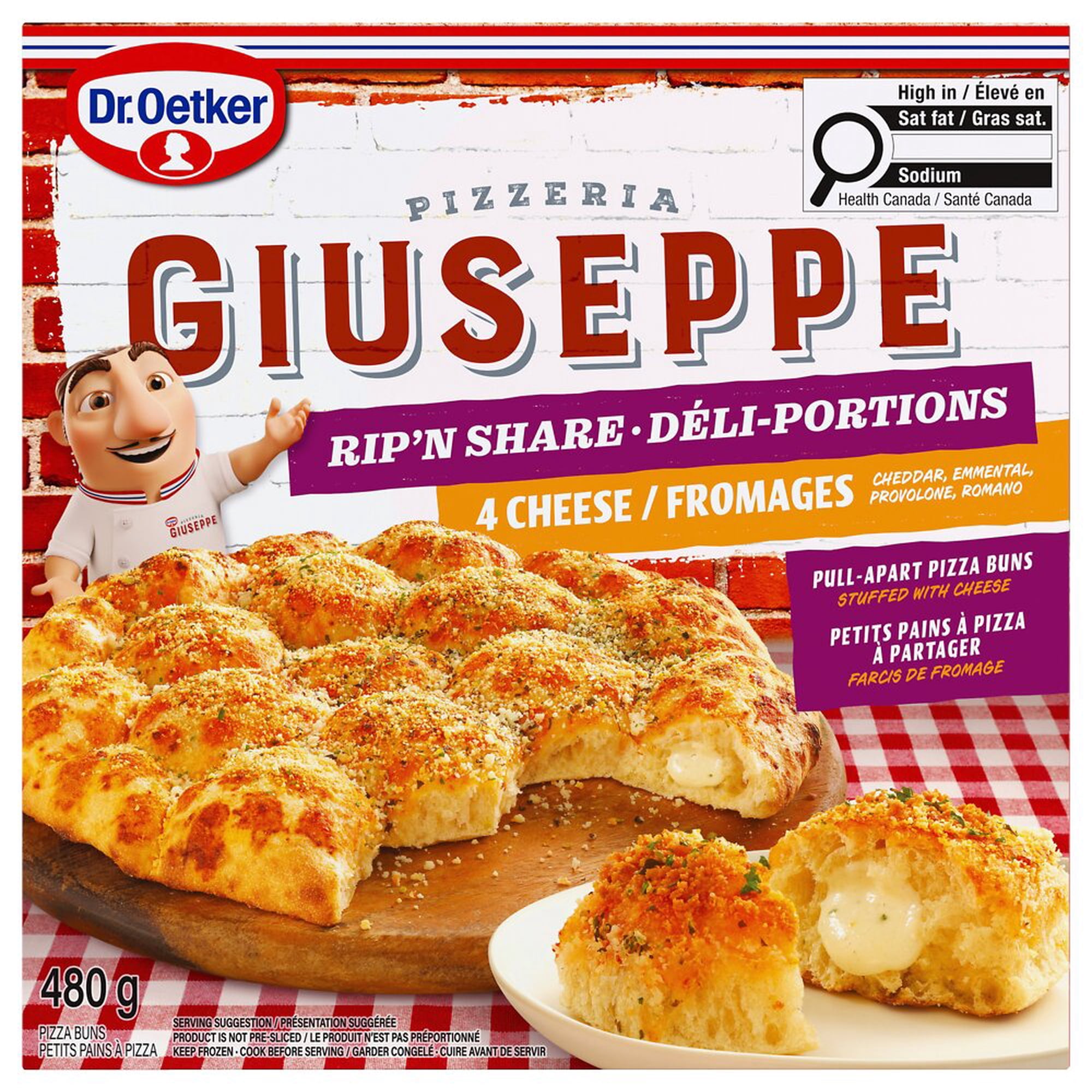 Click here for Dr. Oetker Giuseppe Rip N Share 4 Cheese Pull Apar... prices